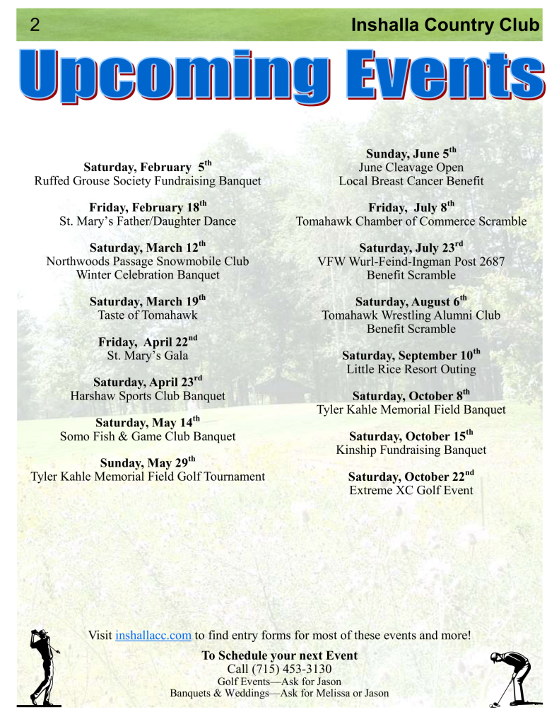 Newsletter - Inshalla Country Club